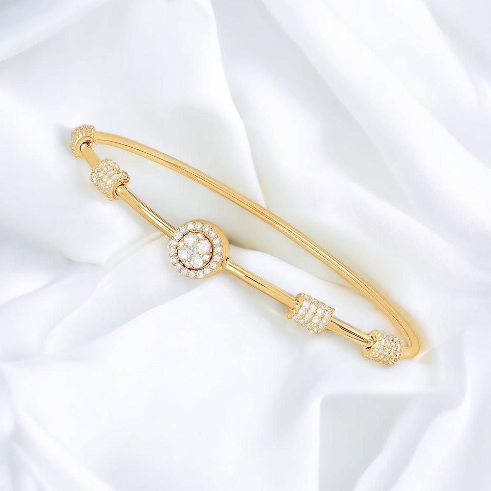 Anastasia Bangle Bracelet 18K Gold Plated – PinkScarlett